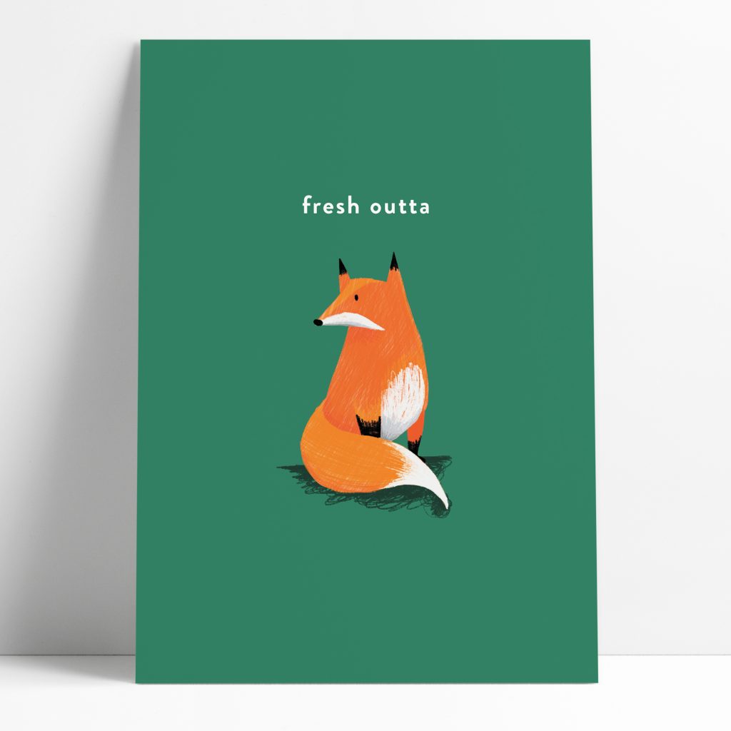 Fresh Outta Fox – A4 Art Print – Wall Hello!